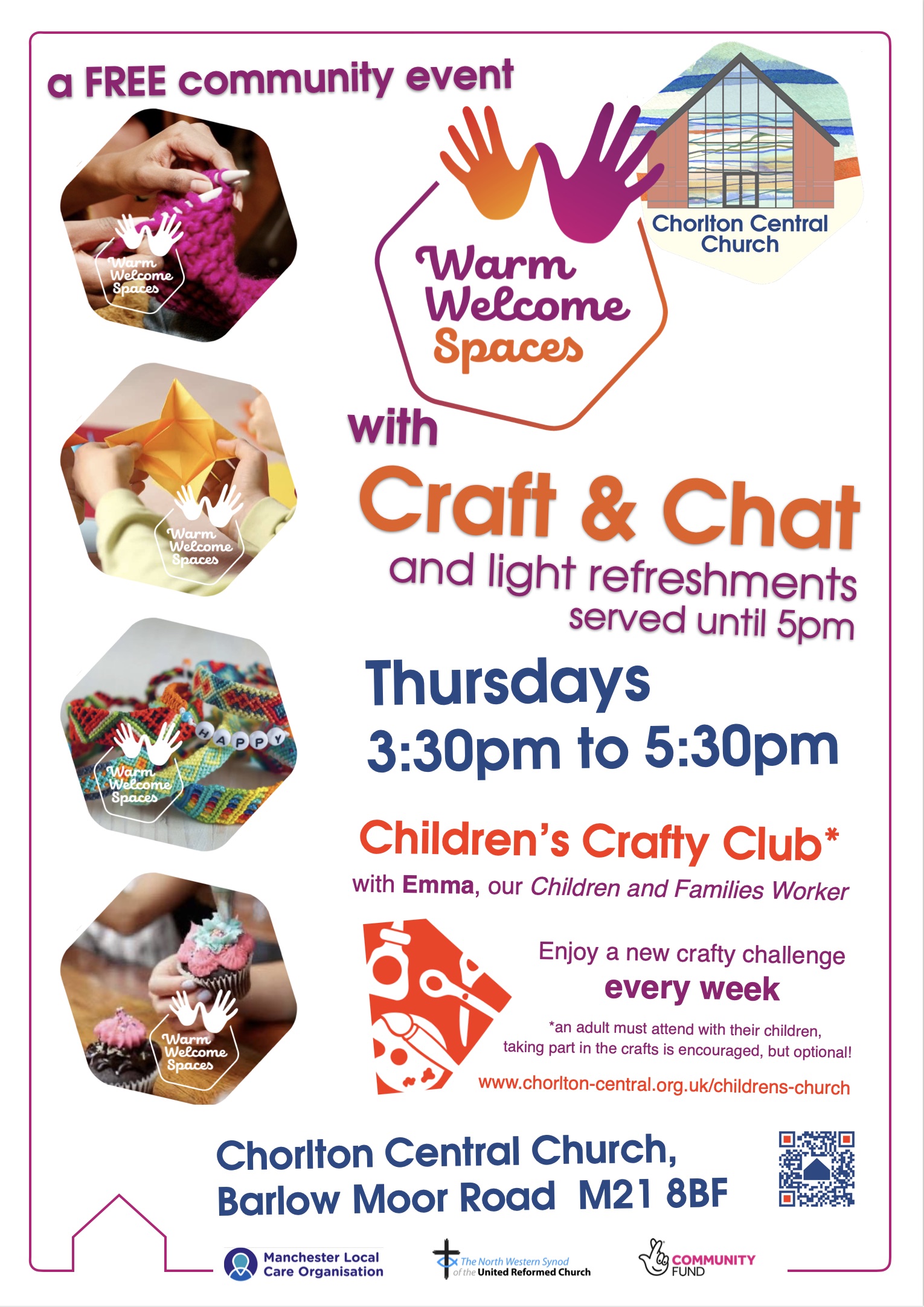 Warm Spaces, Crafts and a chat - Barlow Hall Primary School